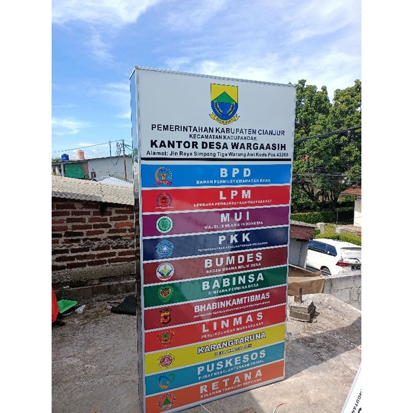 Jual NEON BOX DESA DAN CUSTOM UK 200X100 2 SISI | Shopee Indonesia