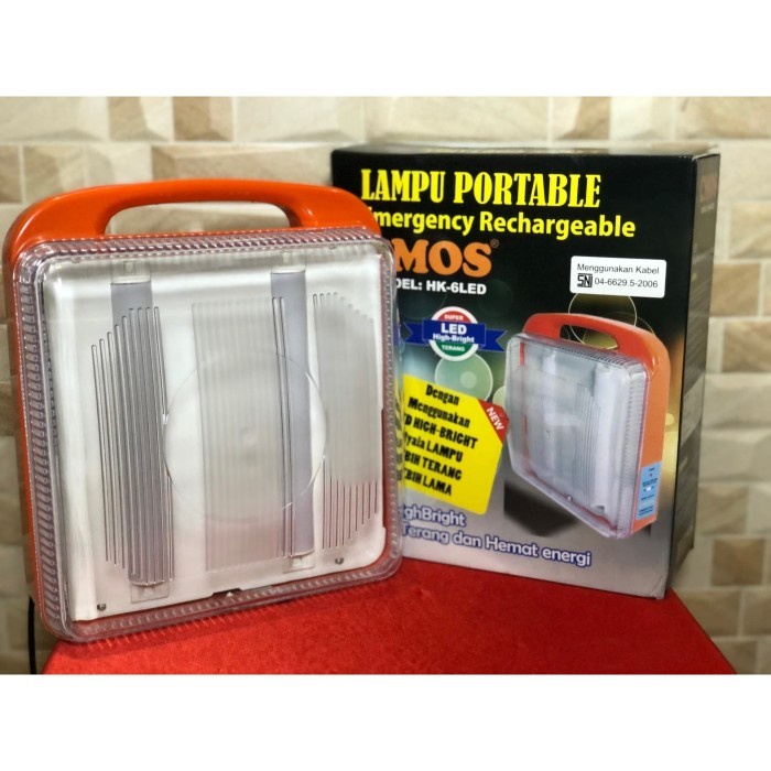 Jual Lampu Emergency / Darurat Cmos Hk-6 Baterai Lithium | Shopee Indonesia