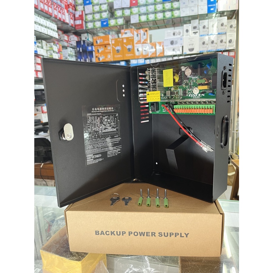 Jual Backup Power Supply Box 12V 10A 8CH Power CCTV(UPS) | Shopee Indonesia
