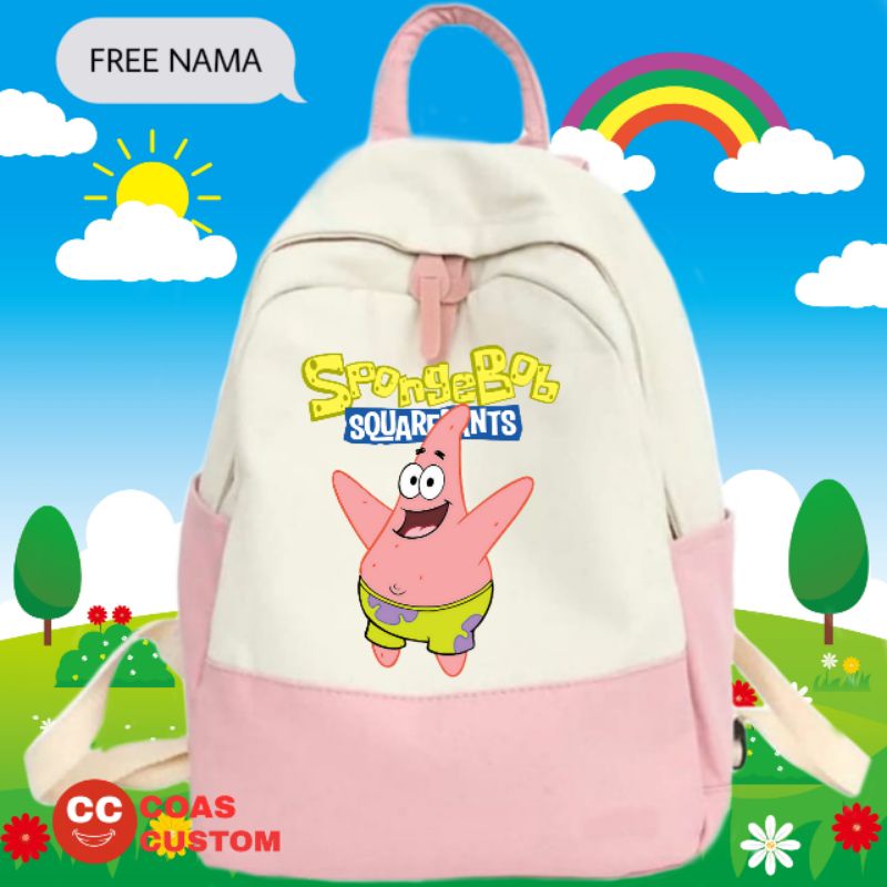 Jual TAS SPONGEBOB PATRICK TAS RANSEL ANAK SEKOLAH | Shopee Indonesia