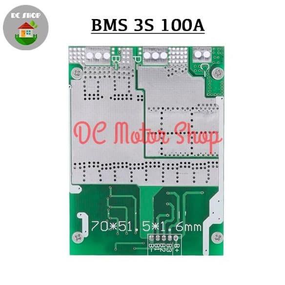 Jual Modul BMS Battery Management System 3S 100A Li-Ion 18650 Battery ...