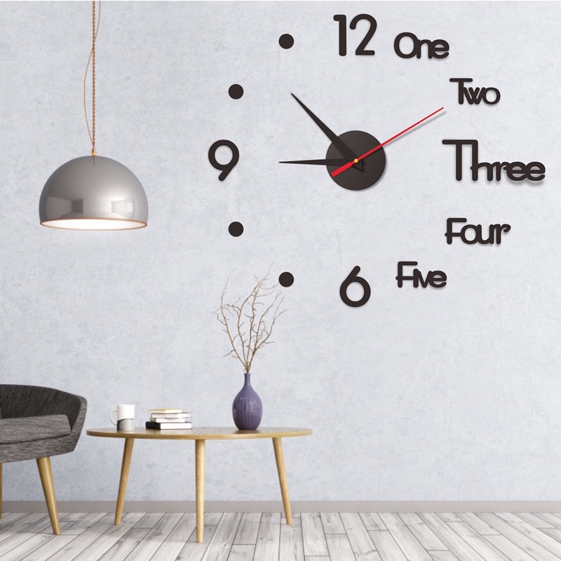 Jual GROSIR ONESELL 1225 Jam Dinding Besar Unik Giant Wall Clock TEMPEL ...
