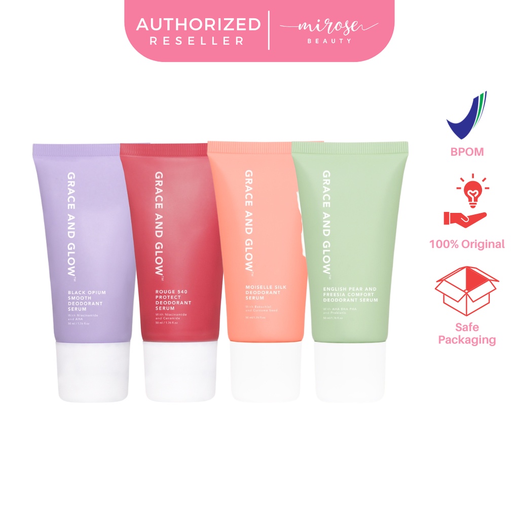 Jual Grace and Glow Deodorant Roll On Serum / Black Opium / Rouge 540 ...