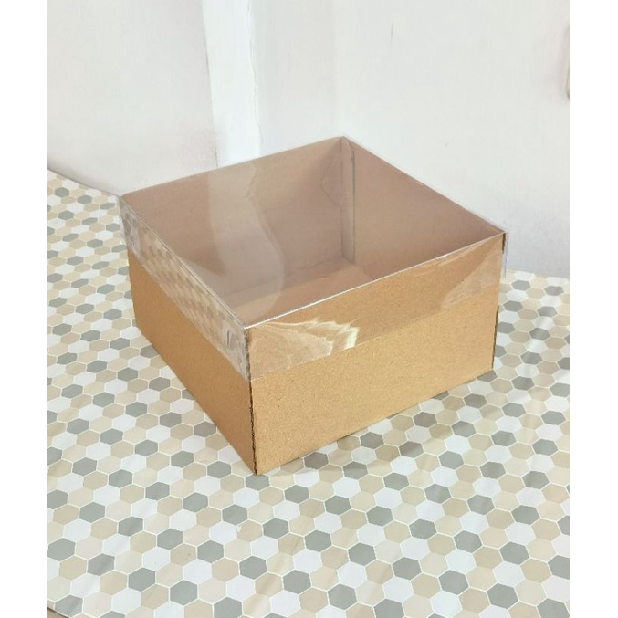 Jual BOX MIKA - DUS KUE - KOTAK - KARDUS 20x20x12 (ISI : 10 PCS ...
