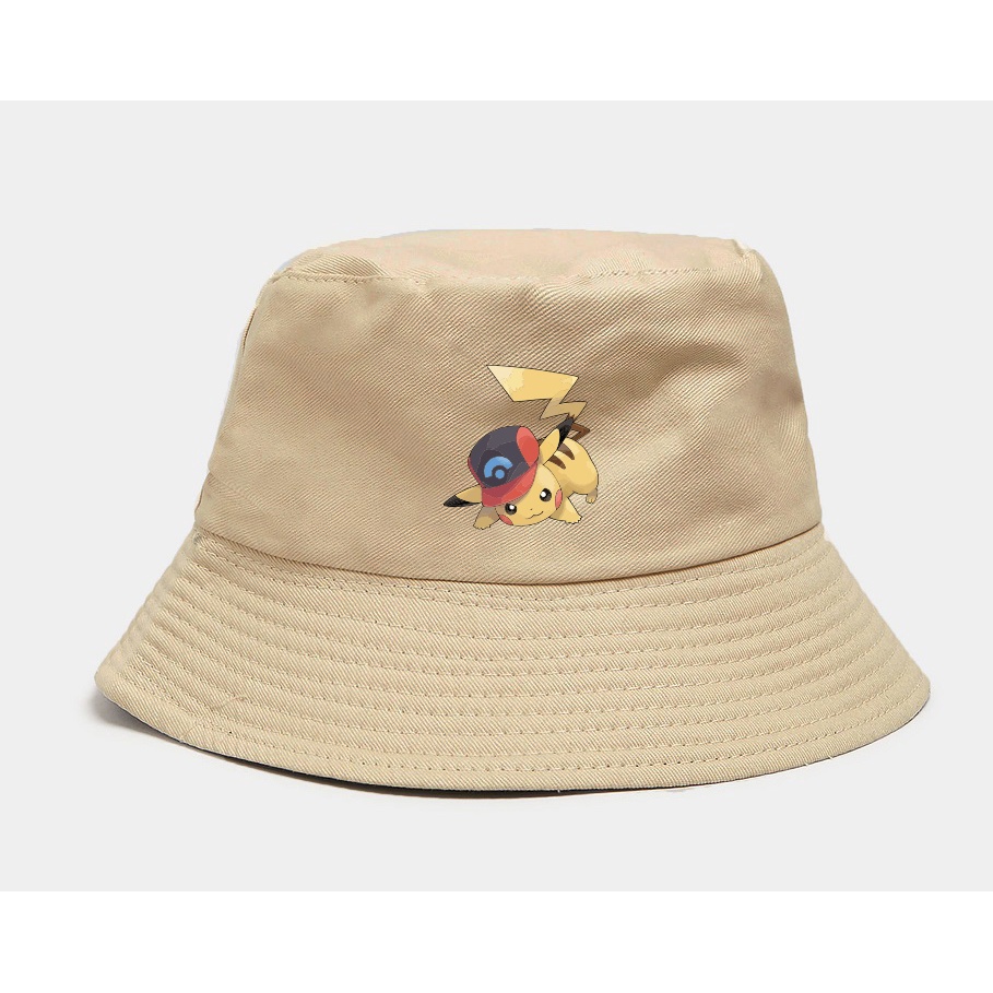 Jual Topi Bucket Hat Gaming Pokemon Ash Sinnoh Cap Pikachu | Shopee ...