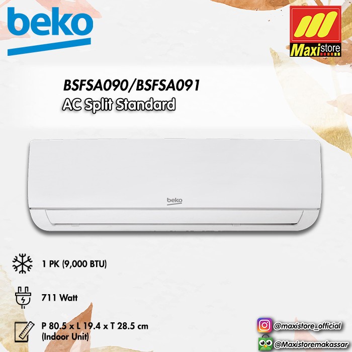 Jual BEKO BSFSA090A AC Split [1 PK] Standar - Garansi Resmi | Shopee ...
