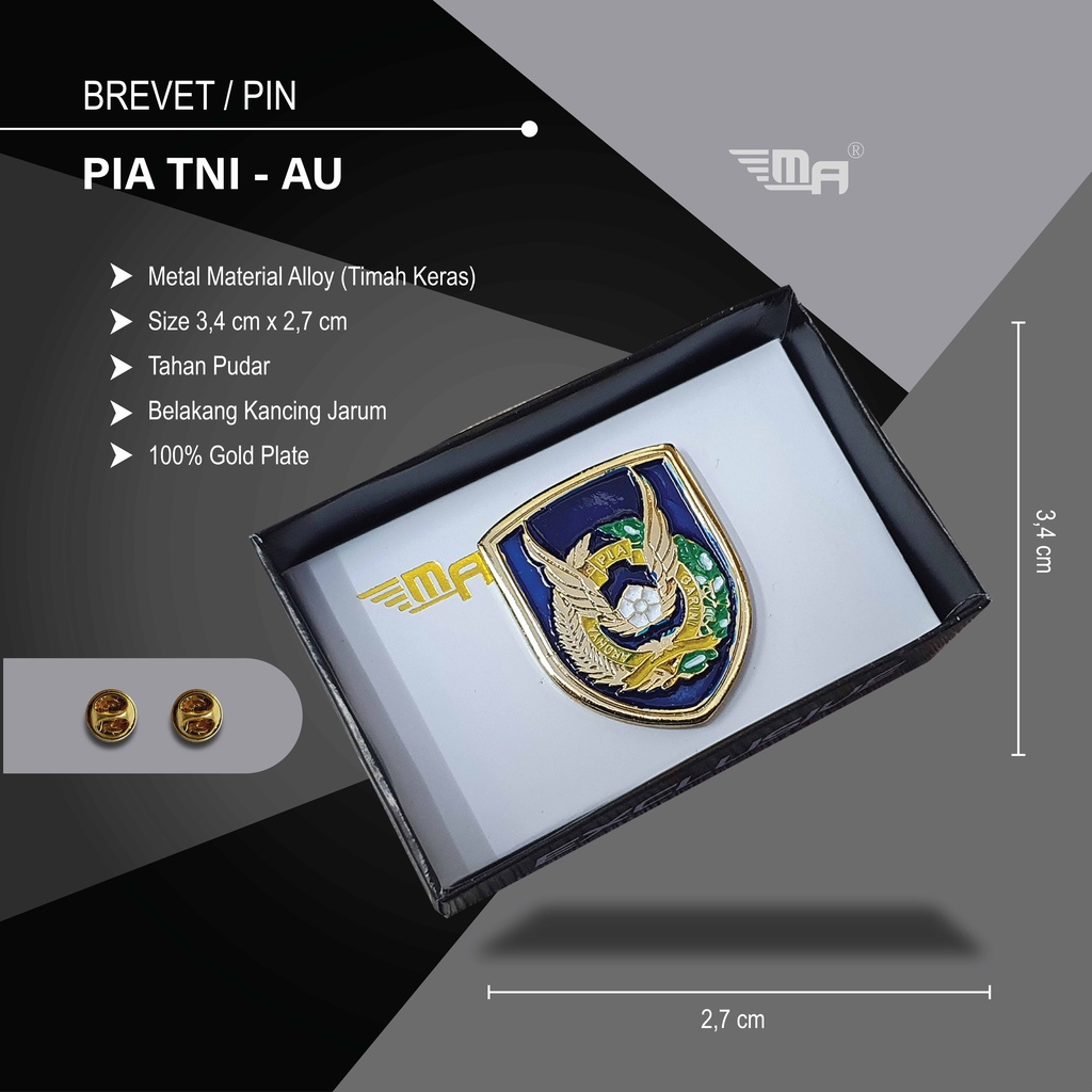 Jual PIN PIA TNI - AU WING PIA TNI - AU PREMIUM EXCLUSIVE | Shopee ...