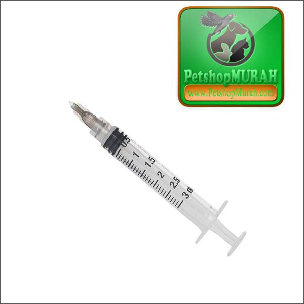 Jual Spuit Spet Suntikan Spetan Hewan Anjing Kucing 3 ML Tanpa jarum ...