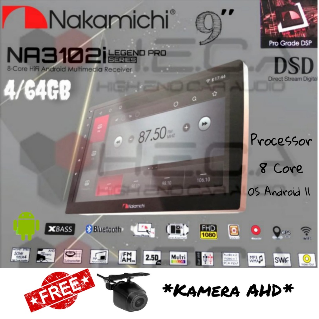 Jual NAKAMICHI NA-3102i LEGEND PRO 9 inch Android Head Unit 9" + Camera ...