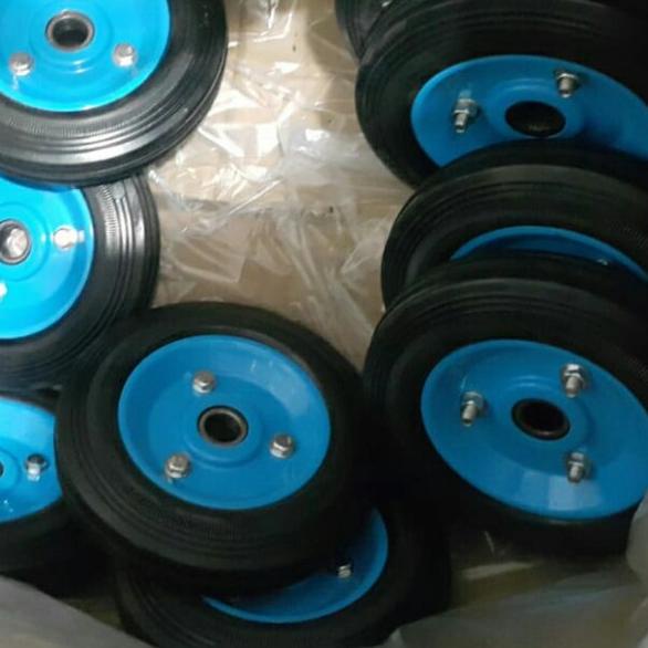 Jual roda troli 8" inch ban karet Roda karet troli 8" inch | Shopee ...