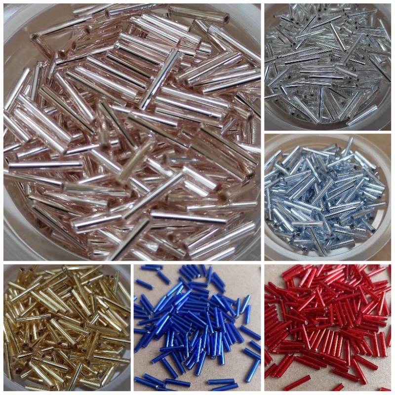 Jual 95pcs/ 8gr payet bambu jepang panjang 12mm MGB | Shopee Indonesia