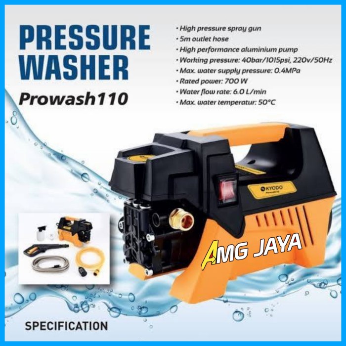 Jual Mesin Steam Cuci Mobil AC Motor Jet Cleaner Kyodo Prowash 110 / ...