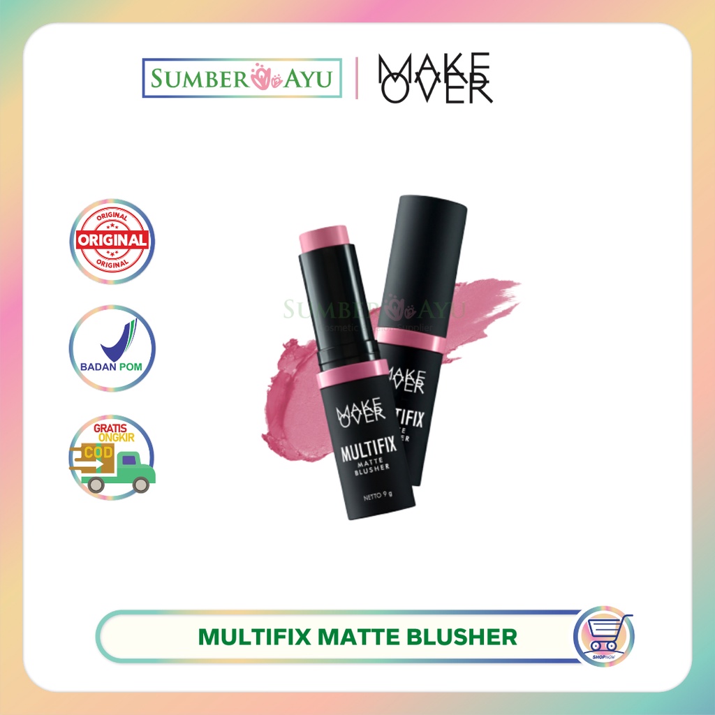 Jual SUMBER AYU MAKE OVER MULTIFIX MATTE BLUSHER | Shopee Indonesia