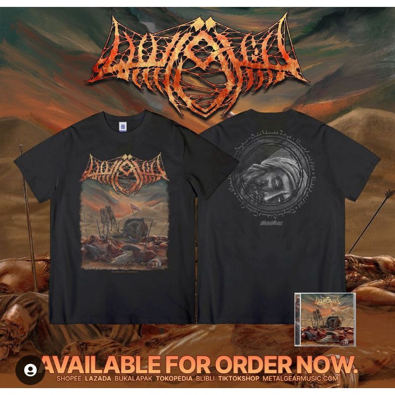 Jual T-shirt Kaos metal saraq Al Sama /kaos band /nadhom/gutbully ...