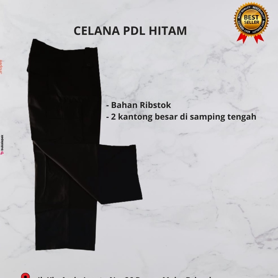 Jual CELANA PDL HITAM RIPSTOK TORNADO | Shopee Indonesia