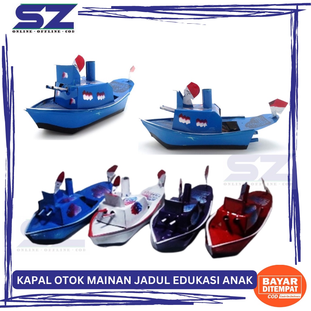 Jual MAINAN KAPAL PERAHU KALENG OTOK OTOK JADUL EDUKASI ANAK | Shopee ...