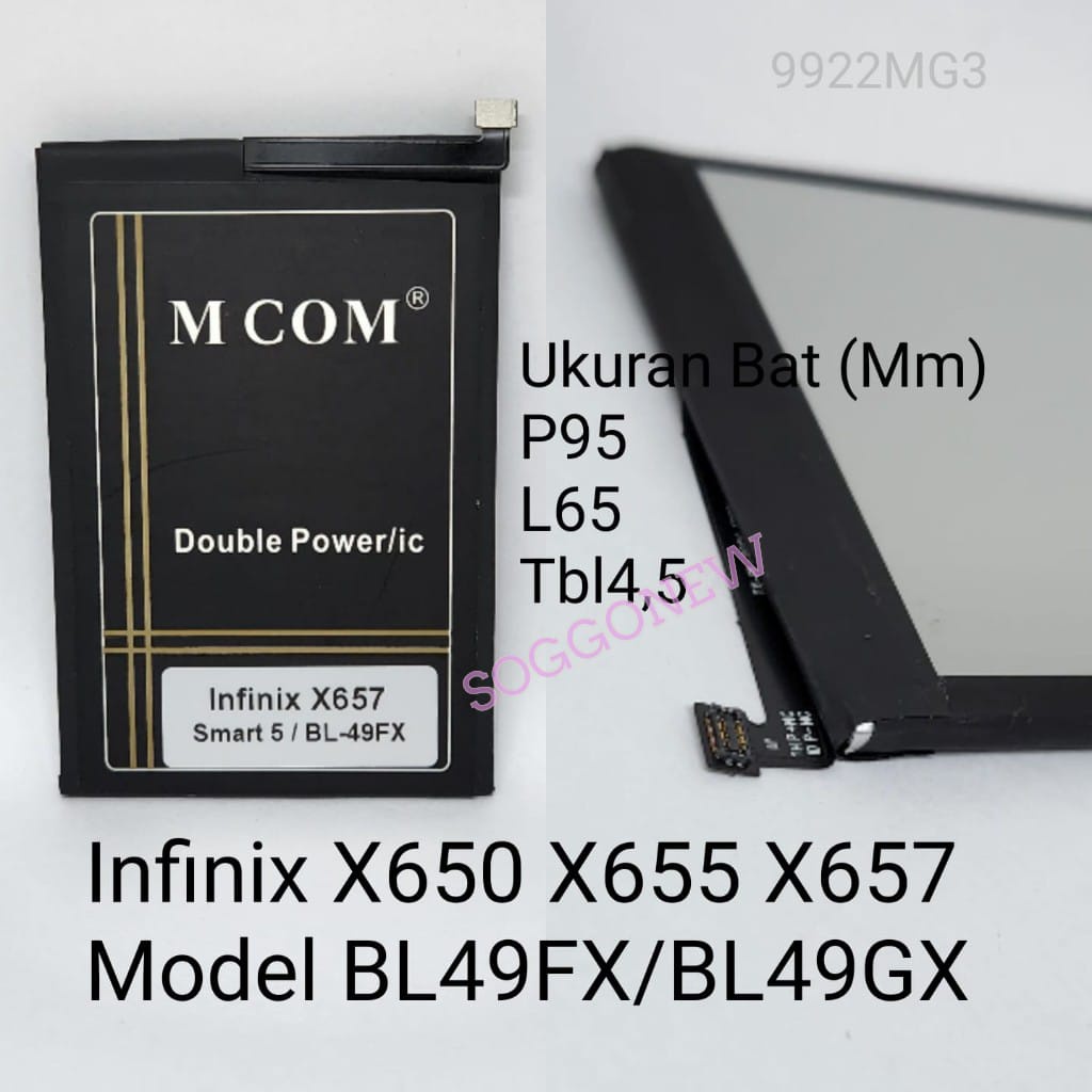 Jual BATERAI INFINIX SMART 5 INIFIX X657 MODEL BL49FX | Shopee Indonesia