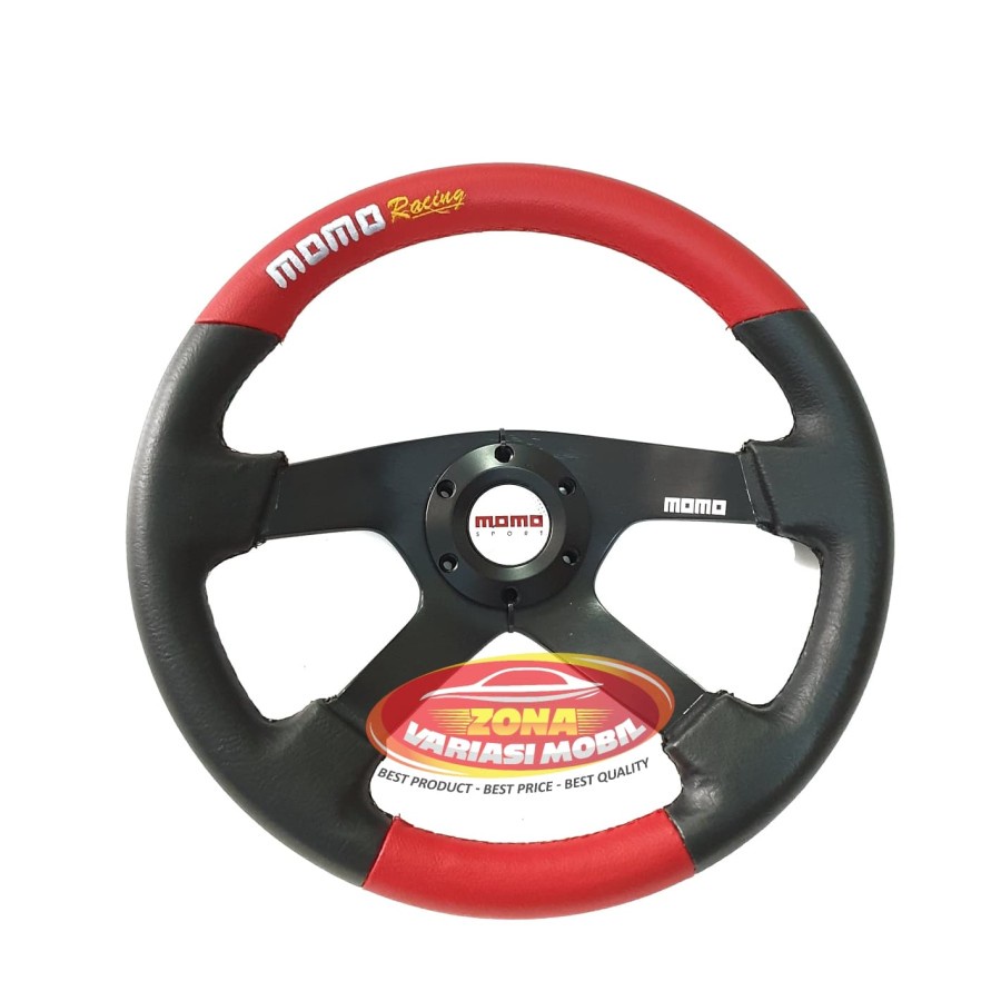 Jual Stir Steer Racing Mobil Universal Momo 14 inch K4 sport Merah ...