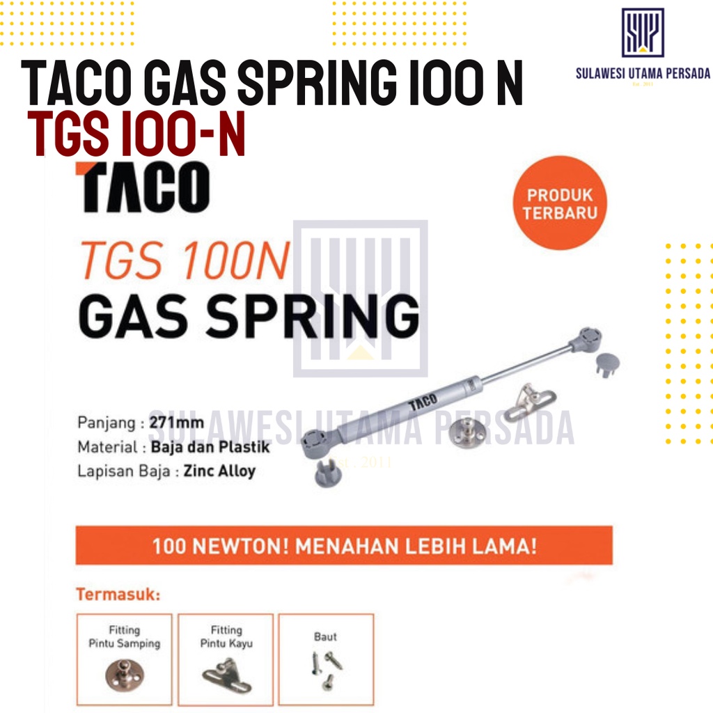 Jual TACO GAS SPRING TGS 100N HIDROLIK PINTU HIDROLIK JOK MOTOR ...