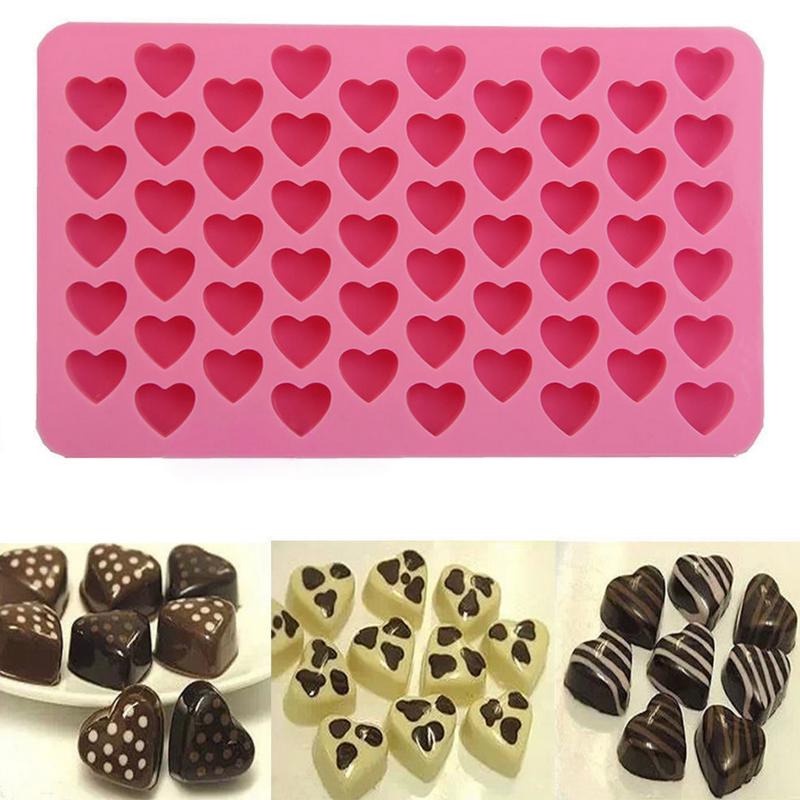 Jual Cetakan Coklat Es Batu Ice Cube Tray Mold Model Love - Pink ...