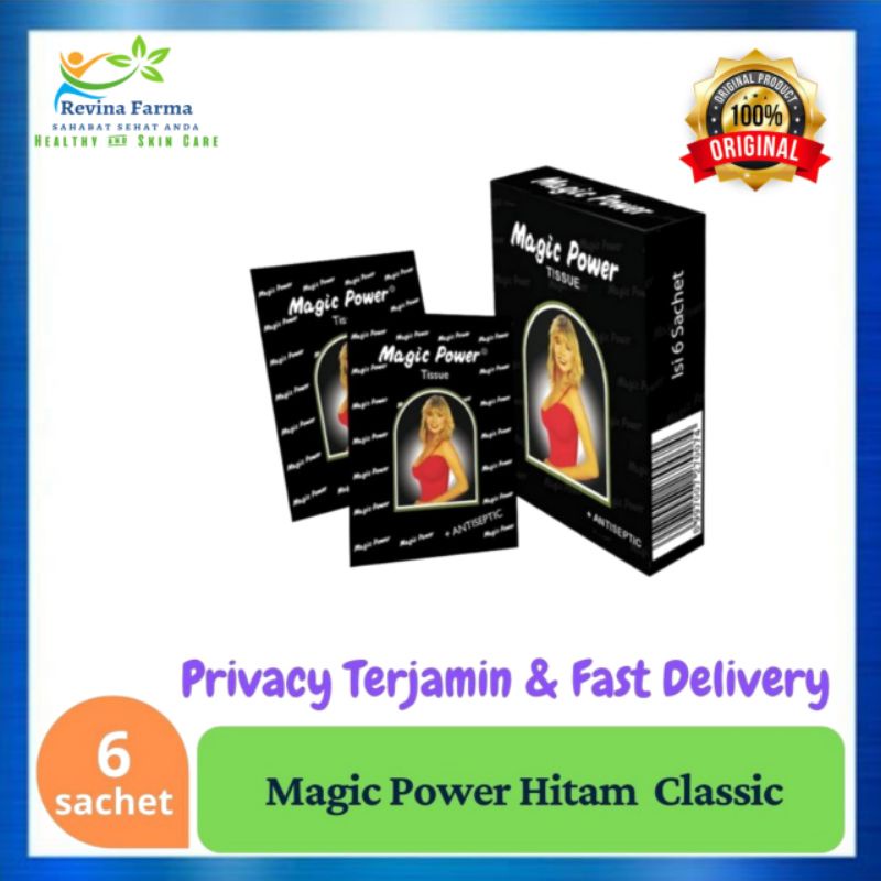 Jual Tissue Magic Power isi 6 Sachet, Tissue Magic, Tissue Antiseptik ...