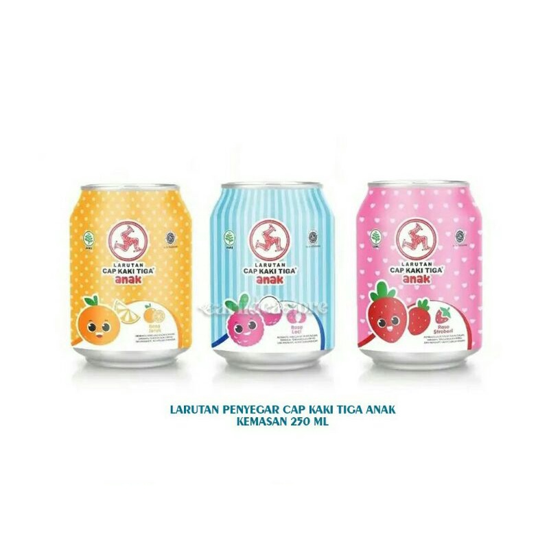 Jual LARUTAN CAP KAKI TIGA ANAK KALENG 250ML | Shopee Indonesia