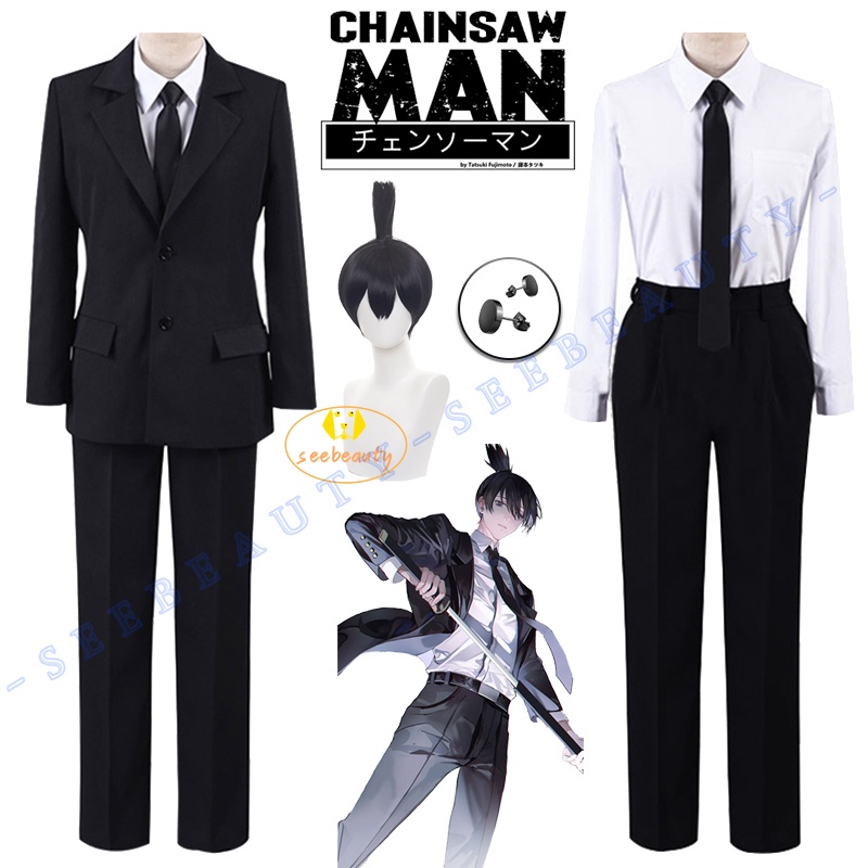 Jual Anime Chainsaw Man Hayakawa Aki Devil Hunters Uniform Cosplay ...