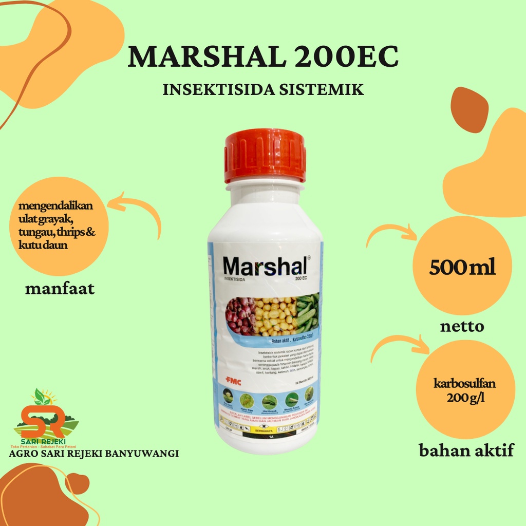 Jual MARSHAL 200EC 500ML INSEKTISIDA SISTEMIK | Shopee Indonesia