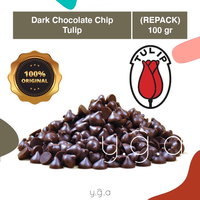 Jual Tulip Compound Coklat Chip (REPACK) 100gr / Cokelat Chip ...