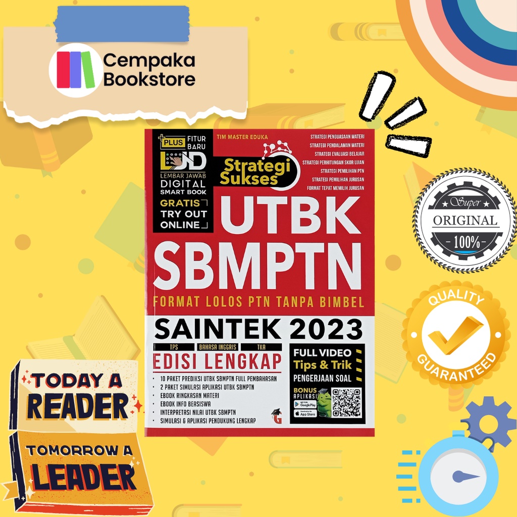 Jual BUKU UTBK SBMPTN STRATEGI SUKSES UTBK SBMPTN SAINTEK 2023 LOLOS PTN TANPA BIMBEL | Shopee ...