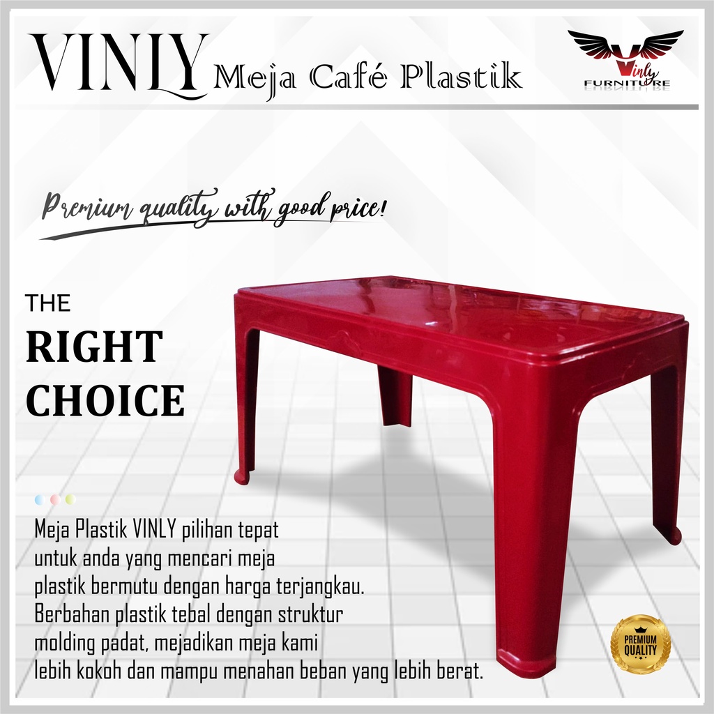 Jual Meja Plastik / Meja Cafe Varian Warna Khusus GOJEK / GRAB | Shopee ...