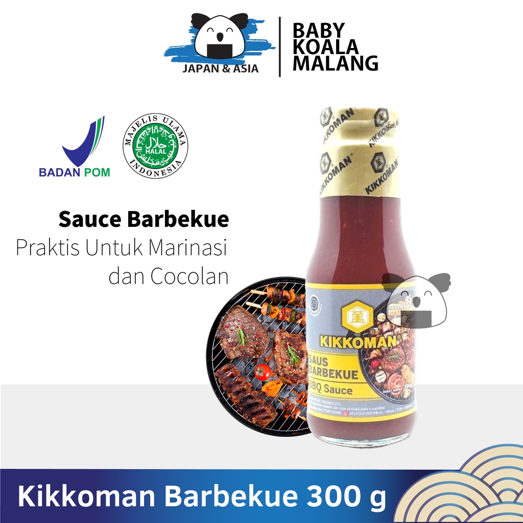 Jual KIKKOMAN HONEY BBQ 300 g Halal | Saus Bakar Barbeque | Bumbu ...