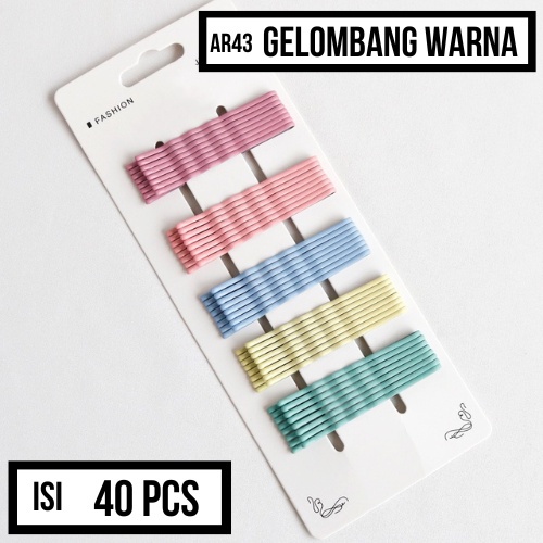 Jual Jepit Lidi Bobby Pin Isi 40 Jepit Rambut Kecil Hitam Warna Hair ...
