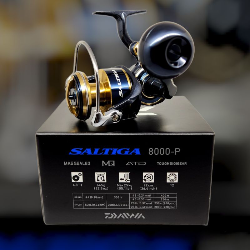 Jual Reel Spinning Daiwa Saltiga 2020 8000-P, 8000-H, 10000-P, 10000-H, 14000-XH | Shopee Indonesia