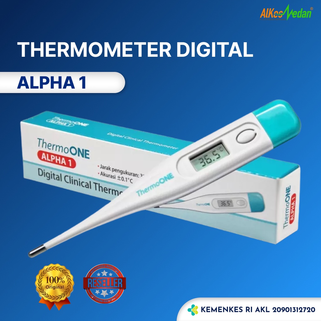 Jual THERMOMETER DIGITAL ALPHA ONE TERMOMETER PENGUKUR SUHU TUBUH DEMAM ...