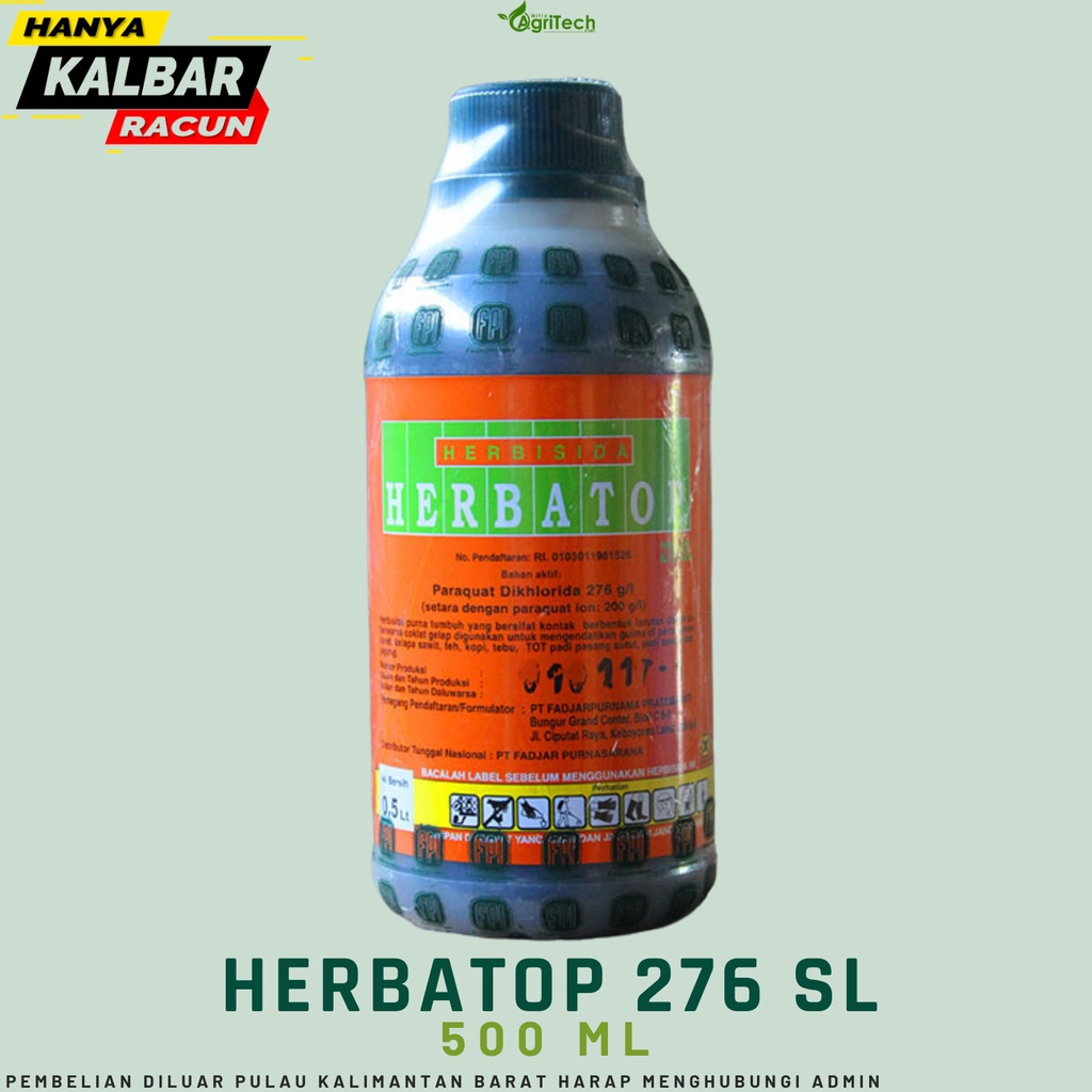 Jual HERBATOP 276 SL 500 ML HERBISIDA RACUN RUMPUT KONTAK GULMA ...