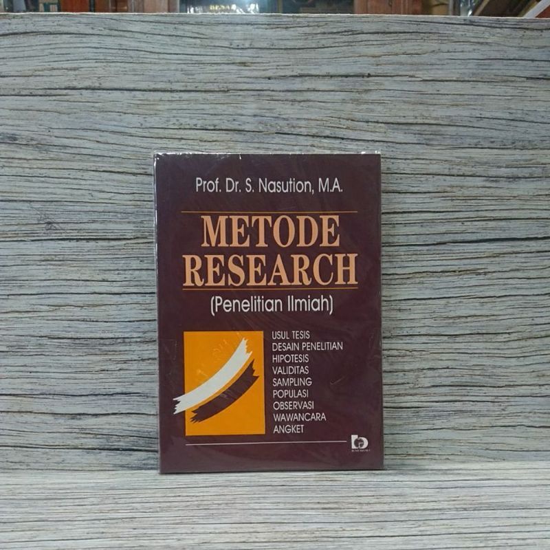 Jual METODE RESEARCH Penelitian Ilmiah - Prof Dr S Nasution | Shopee ...