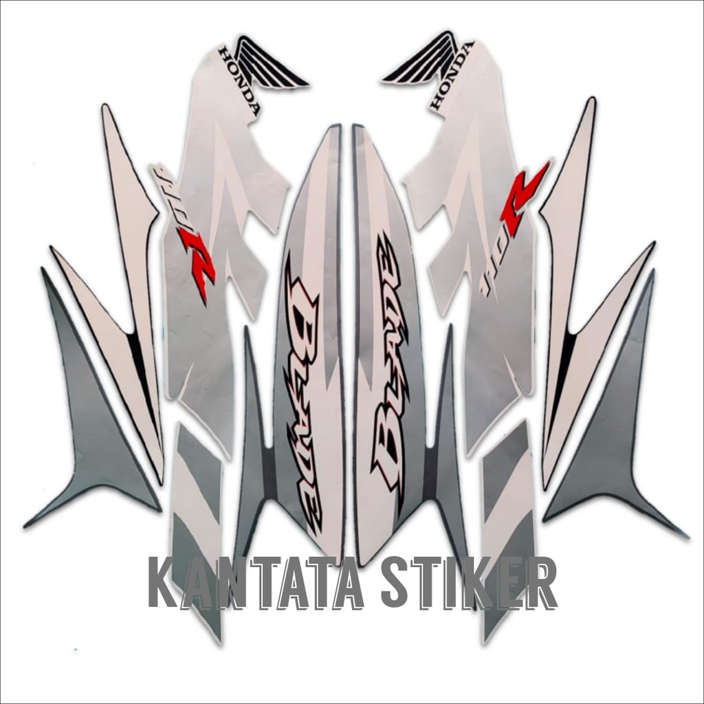 Jual STIKER STRIPING LIS LES BODY MOTOR HONDA BLADE 110R 2009 PUTIH ...