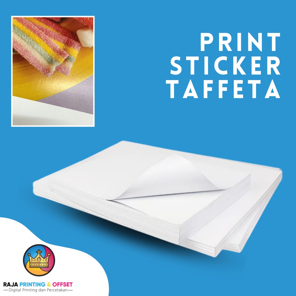 Jual DIGITAL PRINT A3+ Cetak Sticker Stiker Taffeta | Shopee Indonesia