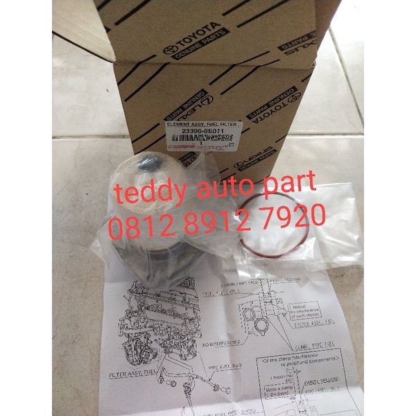 Jual element assy fuel filter assy innova rebon vrz hilux revo 2GD ...
