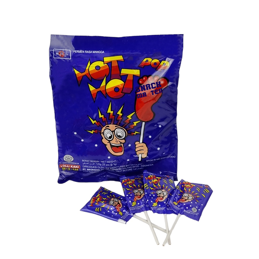 Jual Hot Hot Pop ZAK Permen Kaki - Netto 125 gr (Isi 25 butir) | Shopee Indonesia