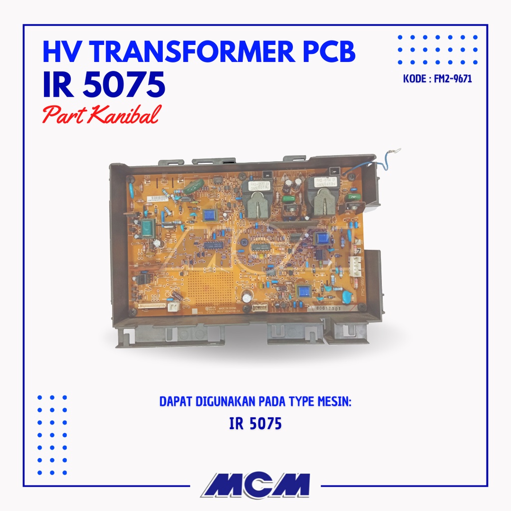 Jual HV TRANSFORMER PCB ASSEMBLY MESIN FOTOCOPY CANON IR 5075 - PART ...