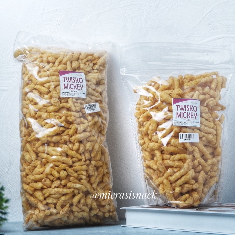 Jual snack kiloan twisko twist corn jagung bakar mickey 500 gram ...