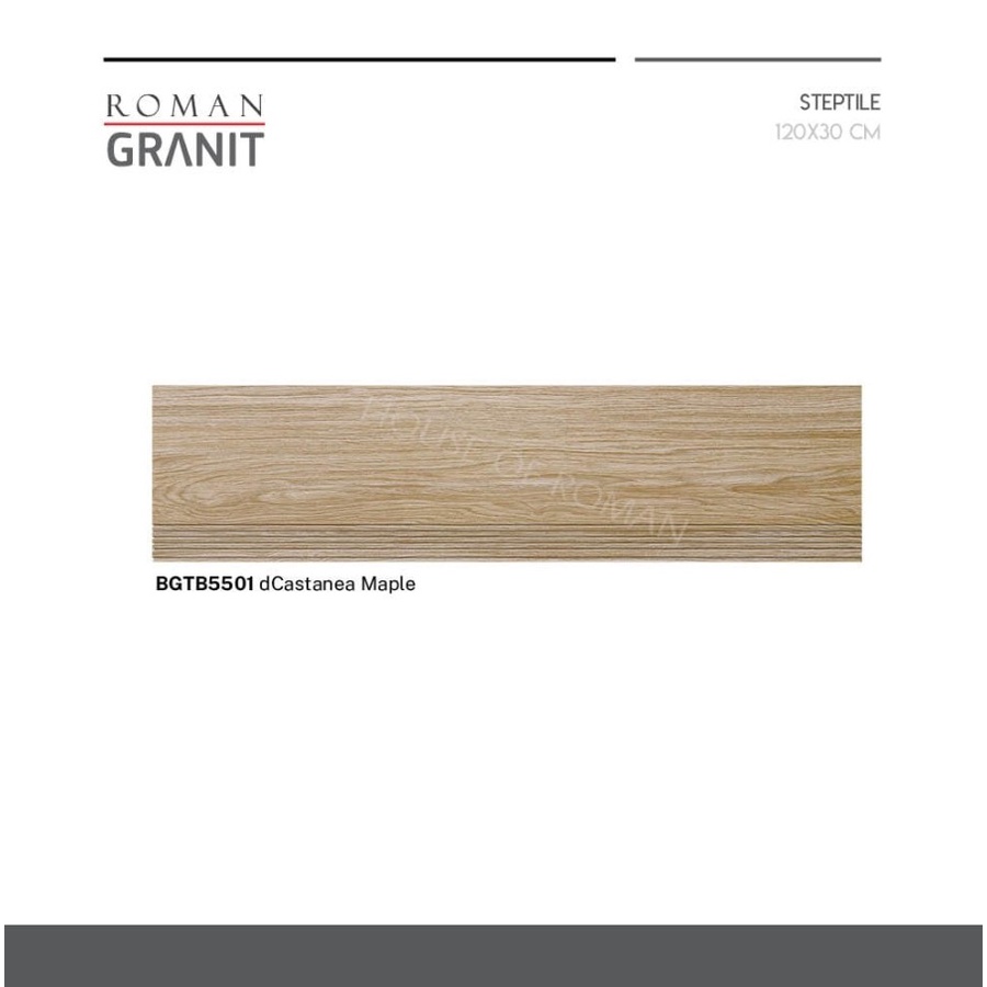 Jual ROMANGRANIT STEP TILE DCASTANEA MAPLE 120X30 BGTB5501 (ROMAN ...
