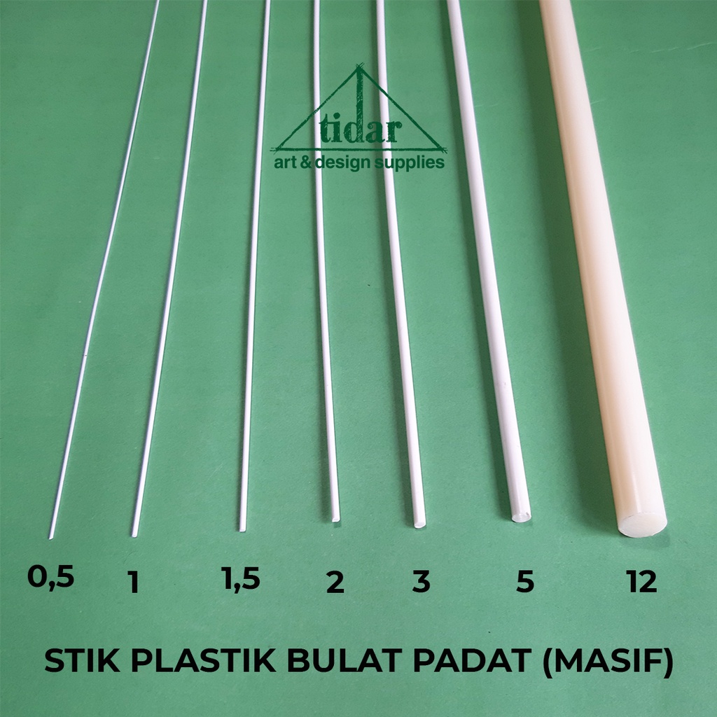 Jual White Round Plastic Stick - Stik Plastik ABS Putih Bulat Padat ...