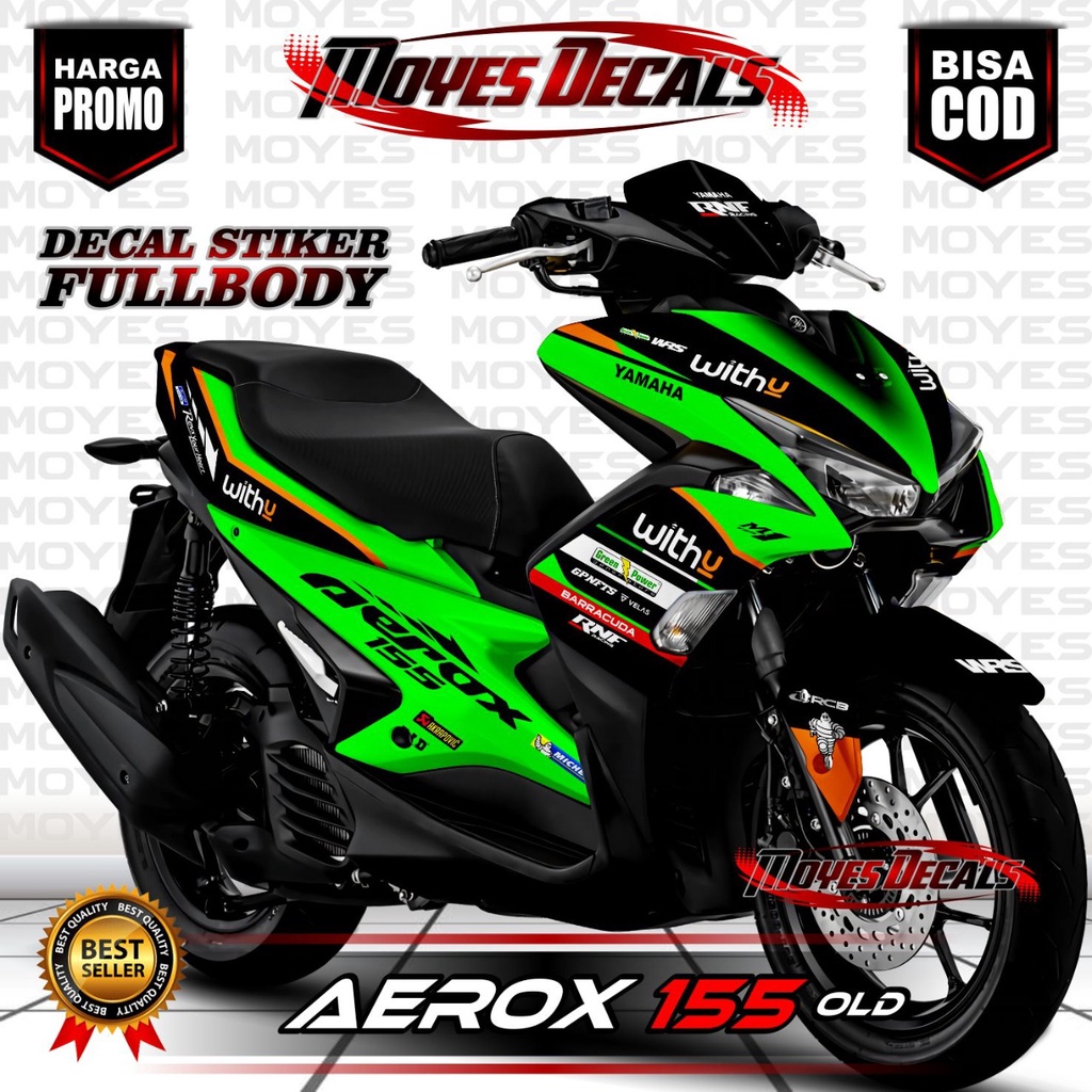 Jual Decal Sticker Variasi Fullbody Aerox 155 New Ohlins Racing - Dekal ...