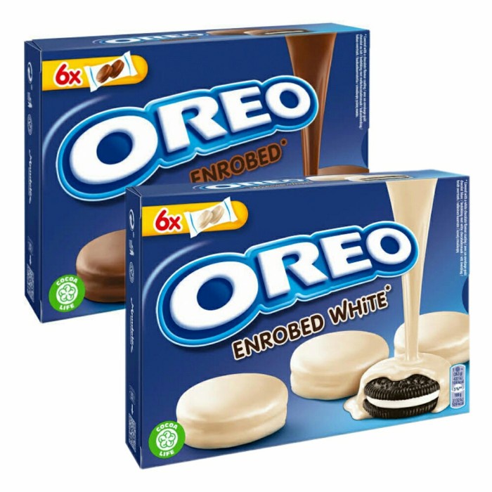 Jual OREO ENROBED 2 VARIANTS WHITE & CHOCO 246gr | Shopee Indonesia