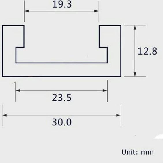 Jual Miter Track 800mm T-track T-slot Table saw T Track Table Router ...