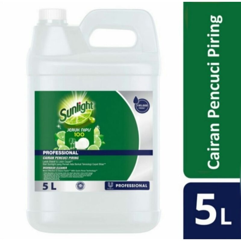 Jual GOJEK GRAB SUNLIGHT 4,5 LITER professional sabun cuci piring | Shopee Indonesia