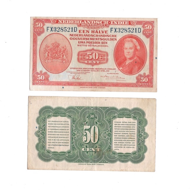 Jual Uang kuno Indonesia 50 Sen 1943 Seri NICA | Shopee Indonesia